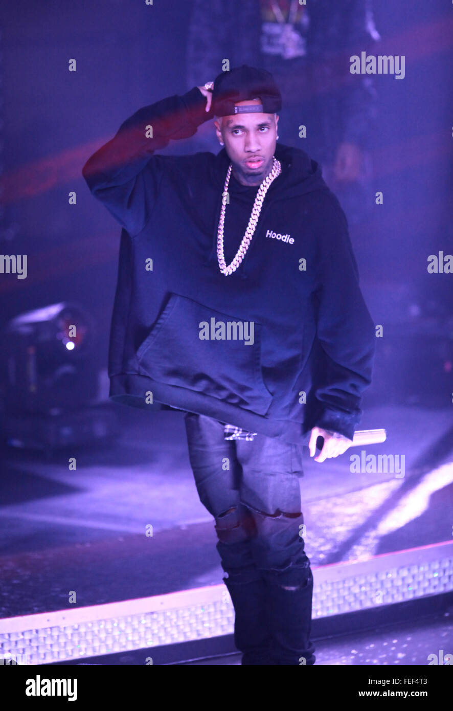 Las Vegas, Nevada, USA. 5th Feb, 2016. Rapper Tyga kicks off big game ...
