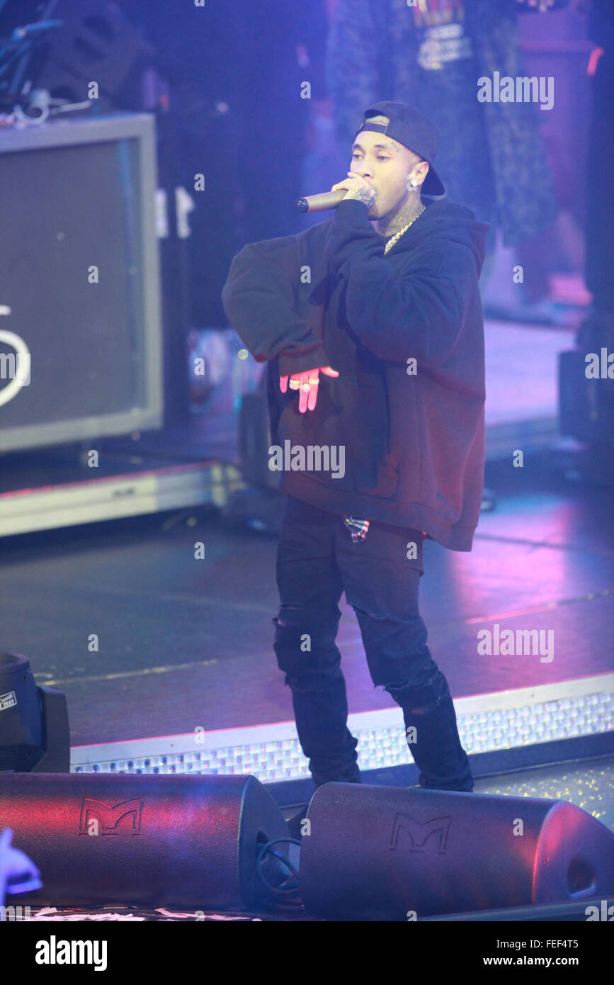 Las Vegas, Nevada, USA. 5th Feb, 2016. Rapper Tyga kicks off big game ...
