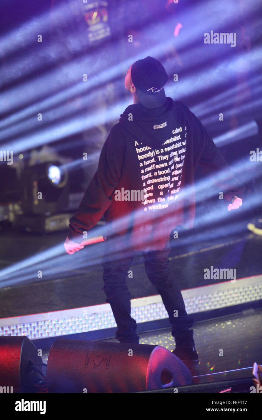 Las Vegas, Nevada, USA. 5th Feb, 2016. Rapper Tyga kicks off big game ...