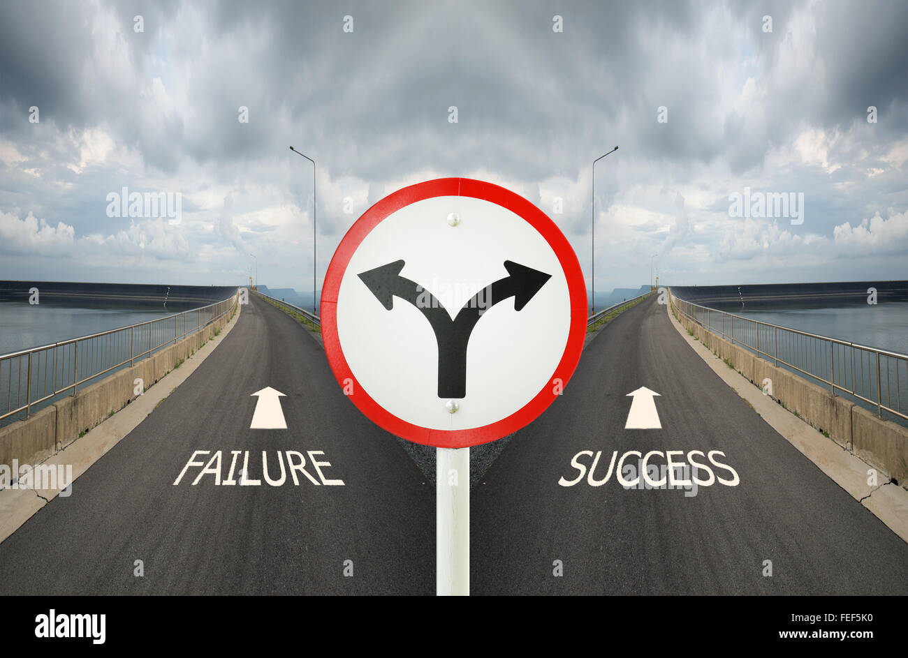 Two Roads Fork High Resolution Stock Photography and Images - Alamy