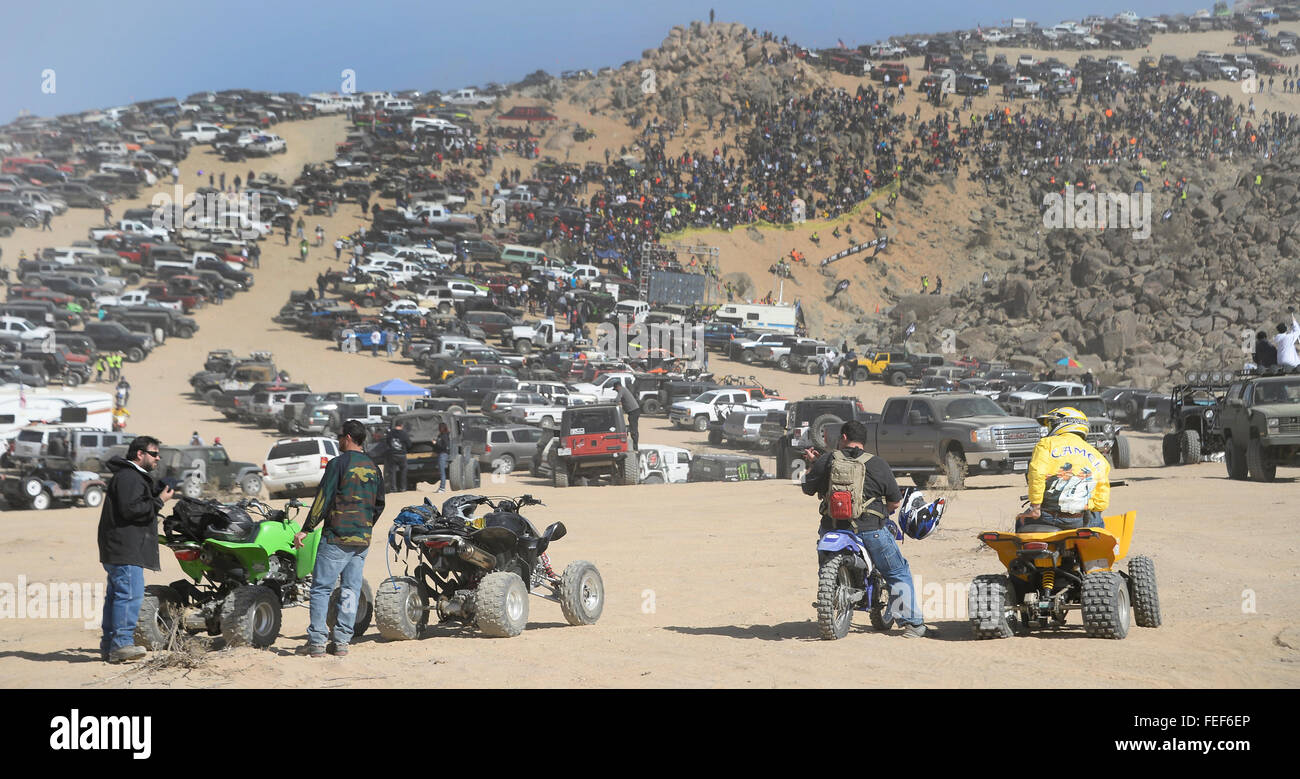 Johnson Valley CA. 5th Feb, 2016. Thousands of off-road fans came out ...