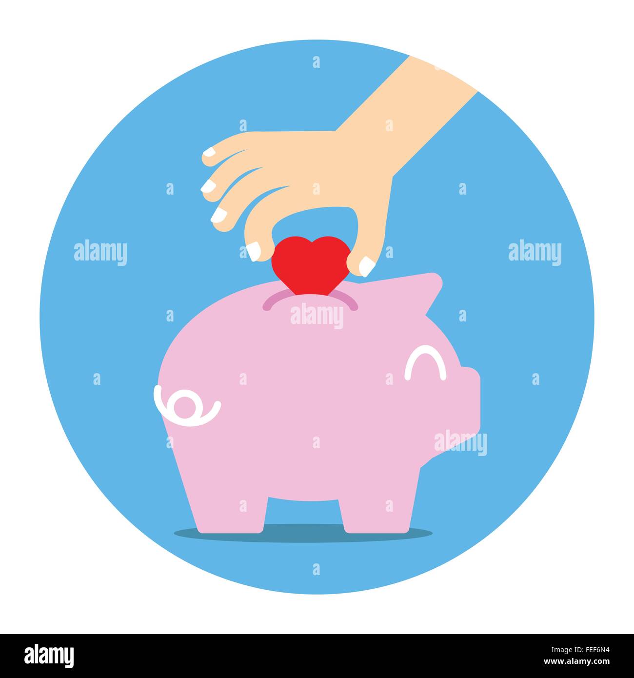 Piggy bank money child Stock Vector Images - Alamy