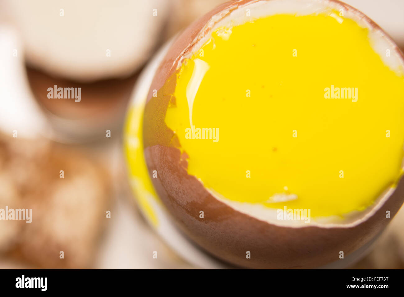 Boiled egg breakfast with toast soldiers Stock Photo - Alamy