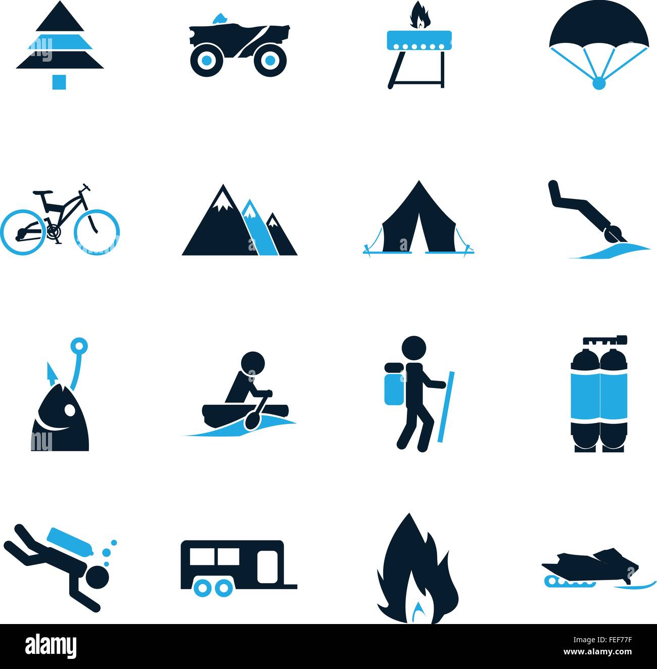 Active recreation icons Stock Vector Image & Art - Alamy