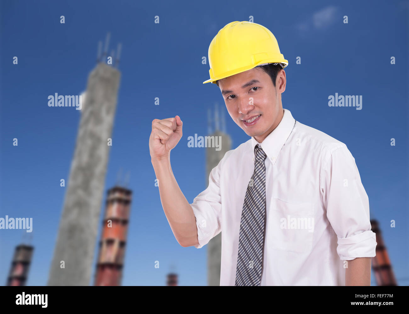 Celebrating man happy excited sky hi-res stock photography and images ...