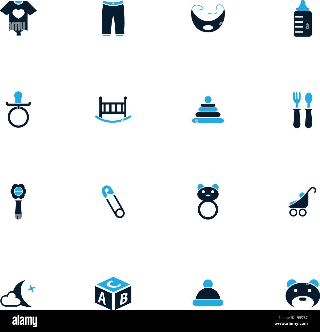 Baby icons set Stock Vector Image & Art - Alamy