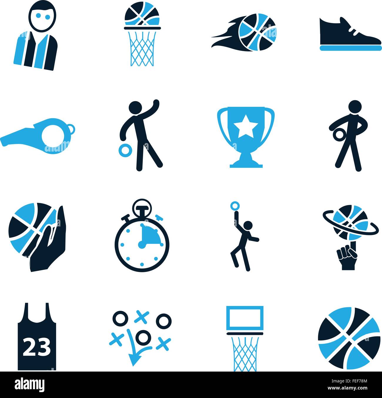 Basketball Icon set Stock Vector Image & Art - Alamy