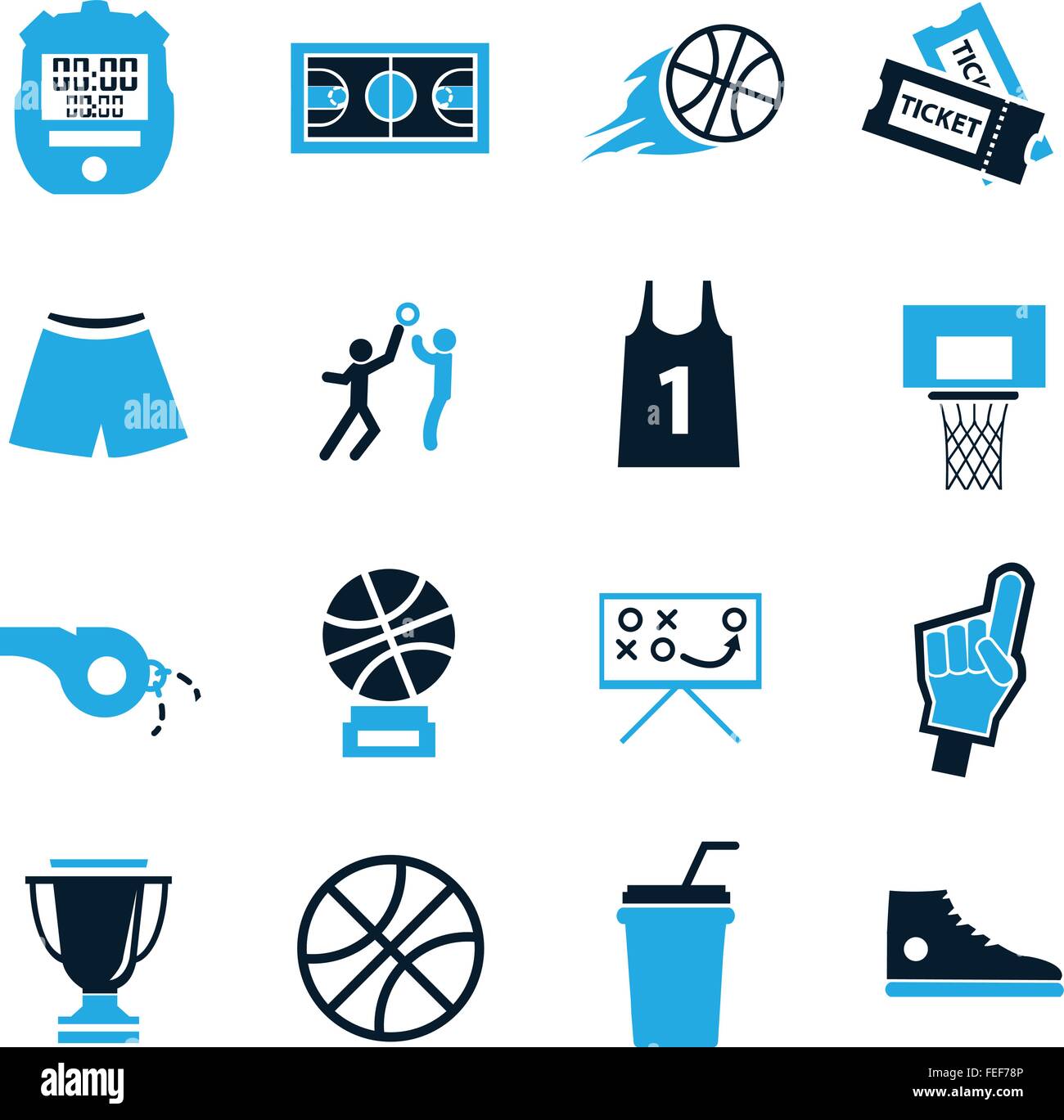 Basketball Icon set Stock Vector Image & Art - Alamy