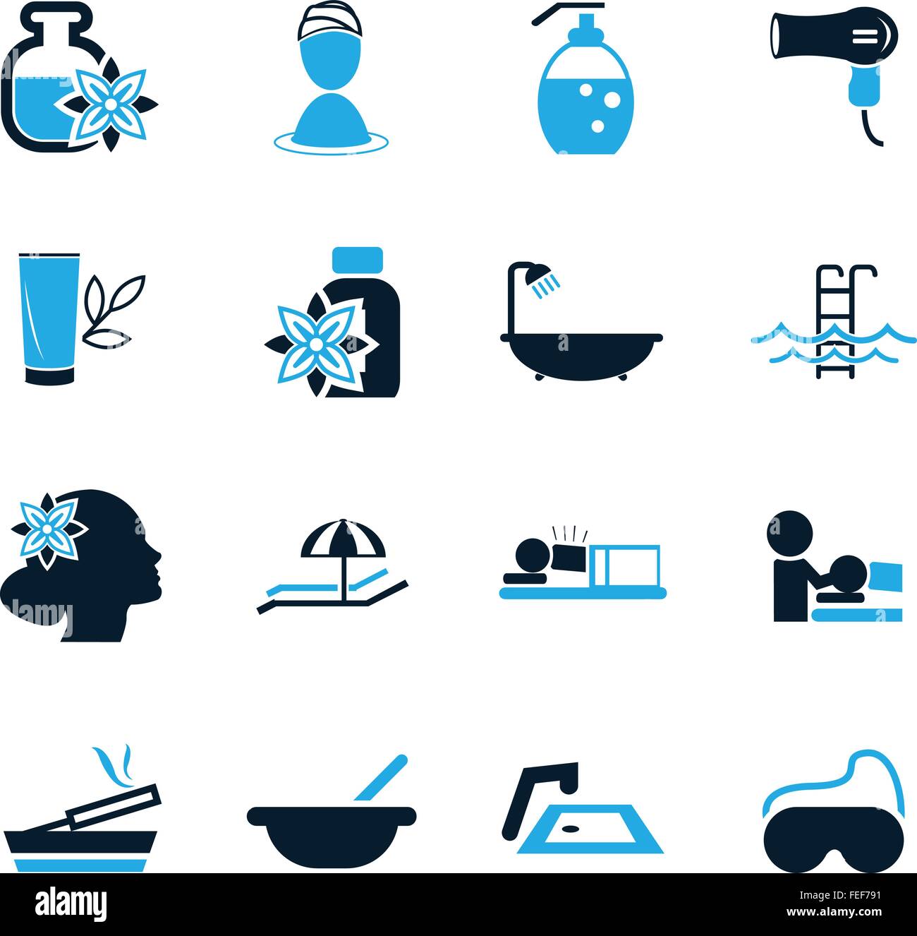 Spa icons set Stock Vector Image & Art - Alamy
