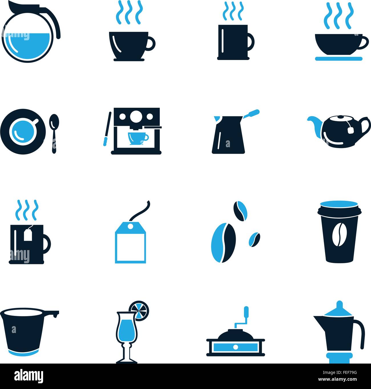 Cafe icons set Stock Vector Image & Art - Alamy