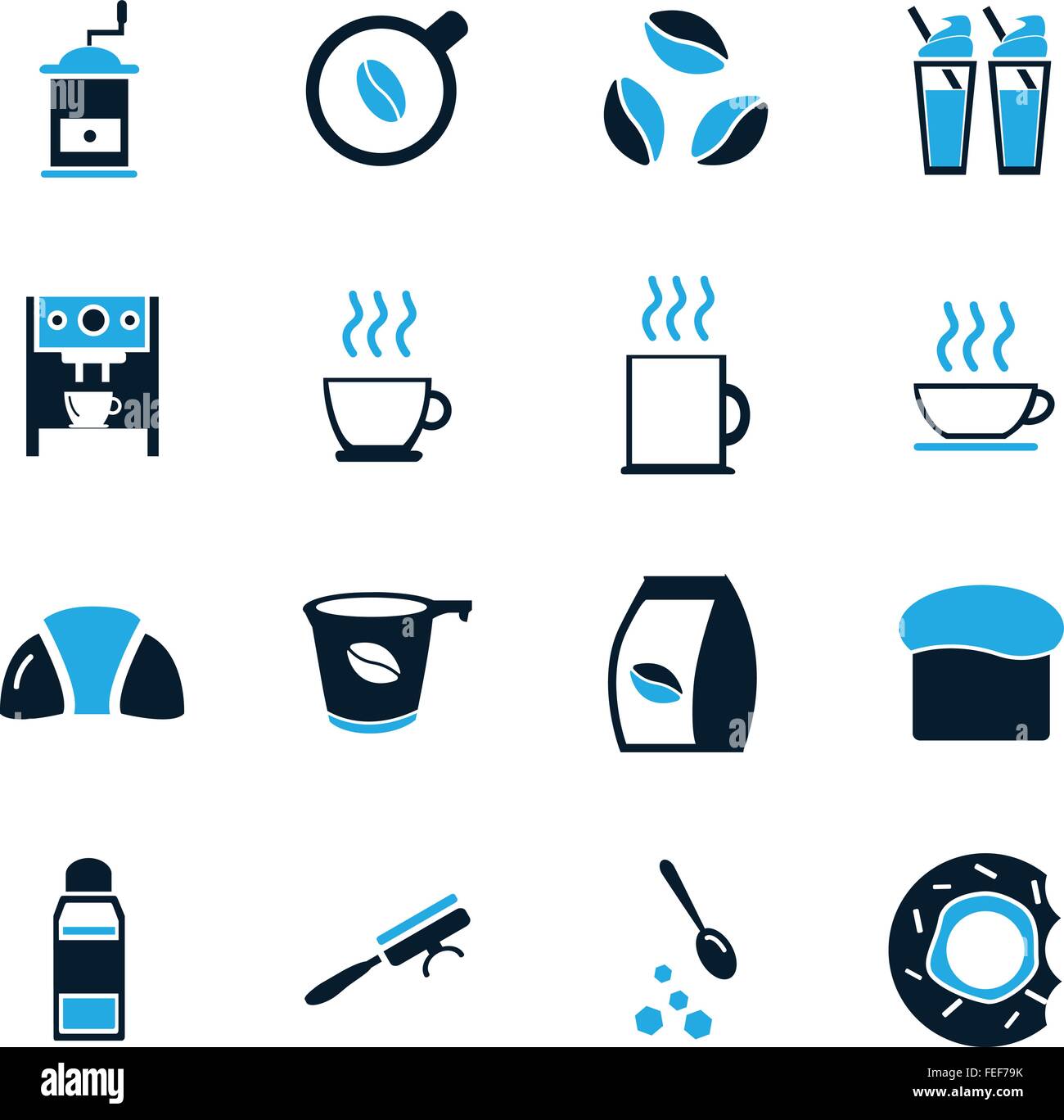 Cafe icons set Stock Vector Image & Art - Alamy