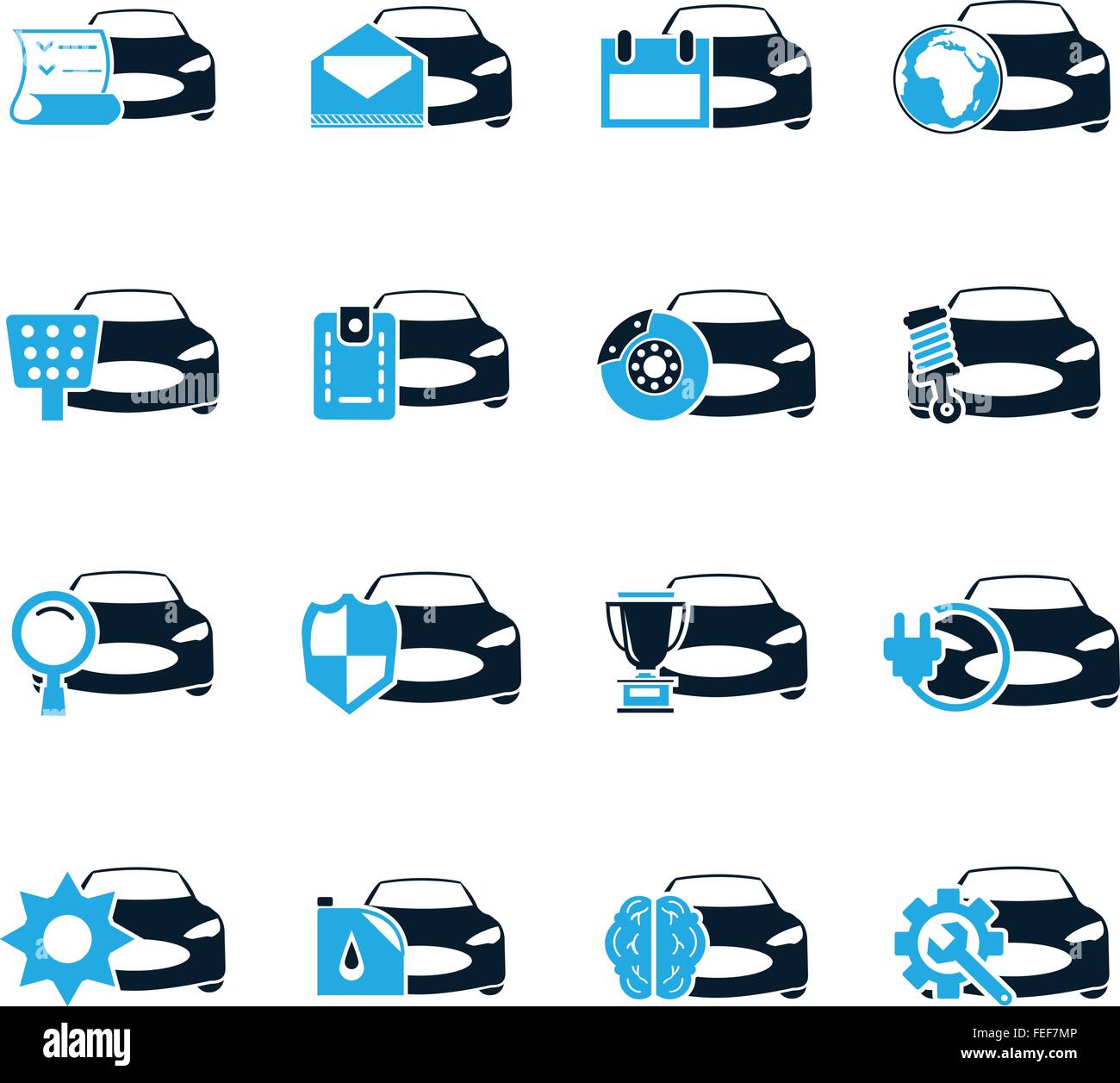 Car service icons set Stock Vector Image & Art - Alamy