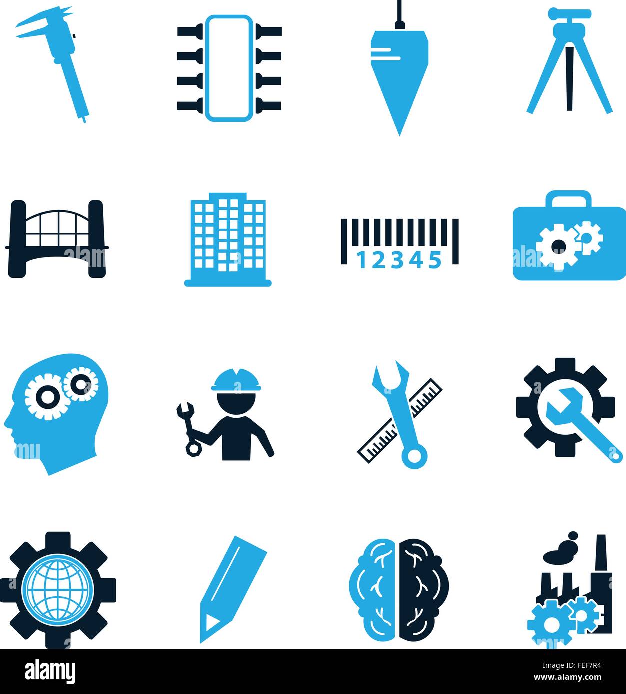 Engineering icons set Stock Vector Image & Art - Alamy