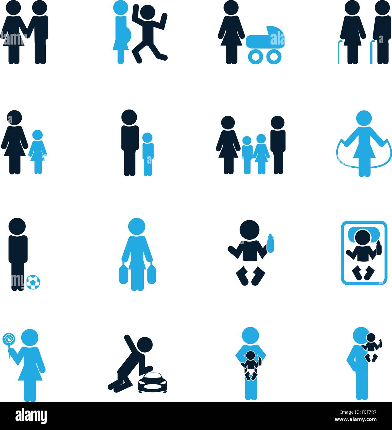 Family icons set Stock Vector Image & Art - Alamy