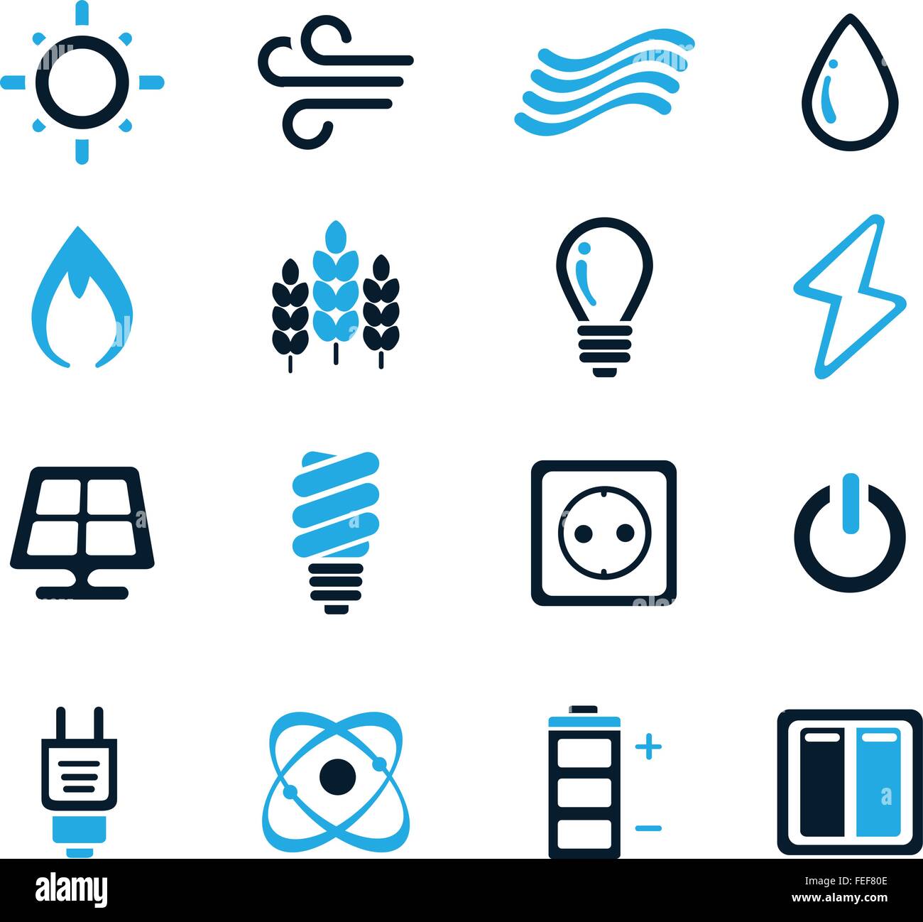 Fuel and Power Generation Icons Stock Vector Image & Art - Alamy
