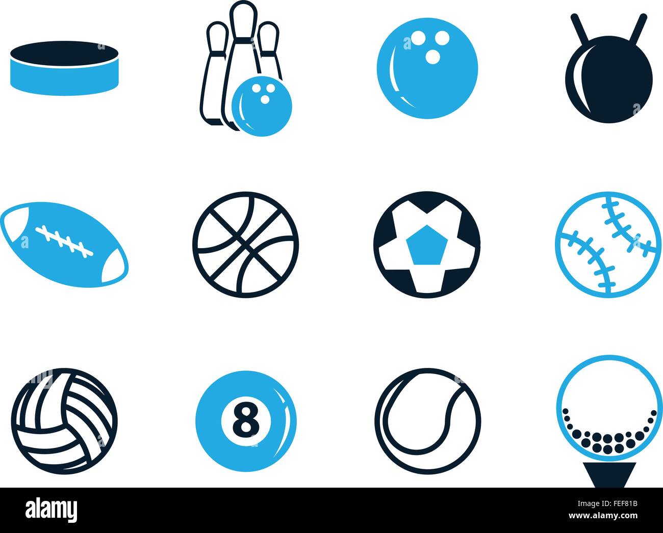 Sports Balls icons set Stock Vector Image & Art - Alamy