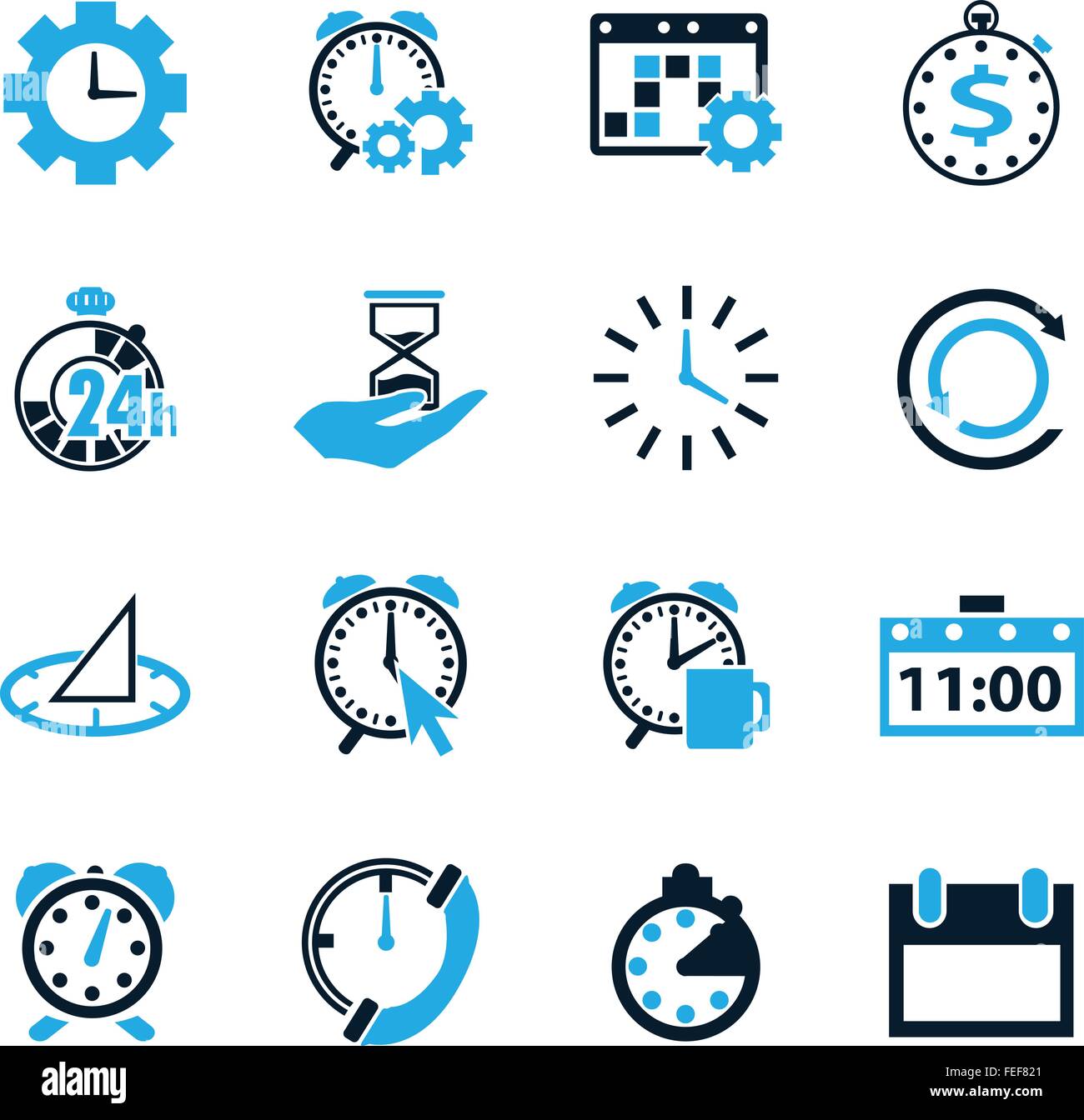 Time icon set Stock Vector Image & Art - Alamy