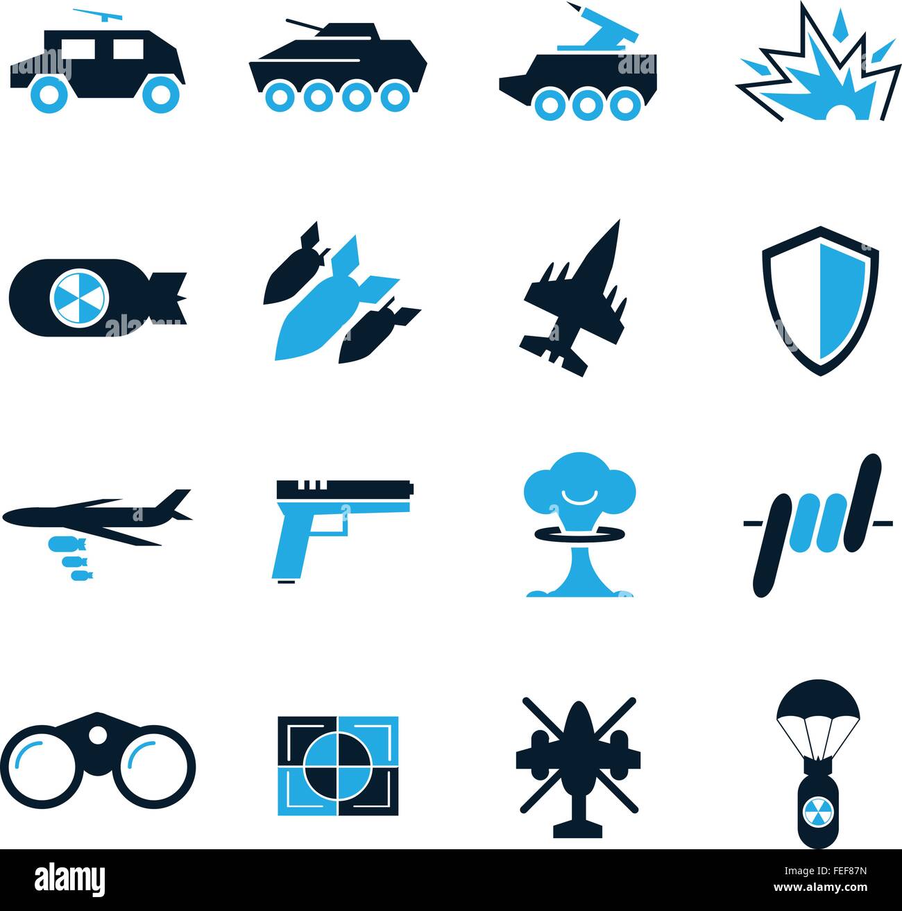 Military and war icons Stock Vector Image & Art - Alamy