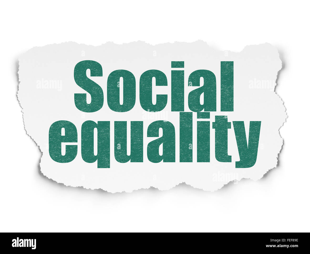 Political concept: Social Equality on Torn Paper background Stock Photo ...