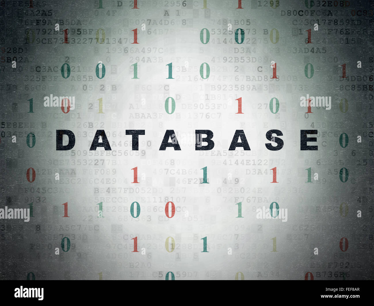 Programming concept: Database on Digital Paper background Stock Photo ...