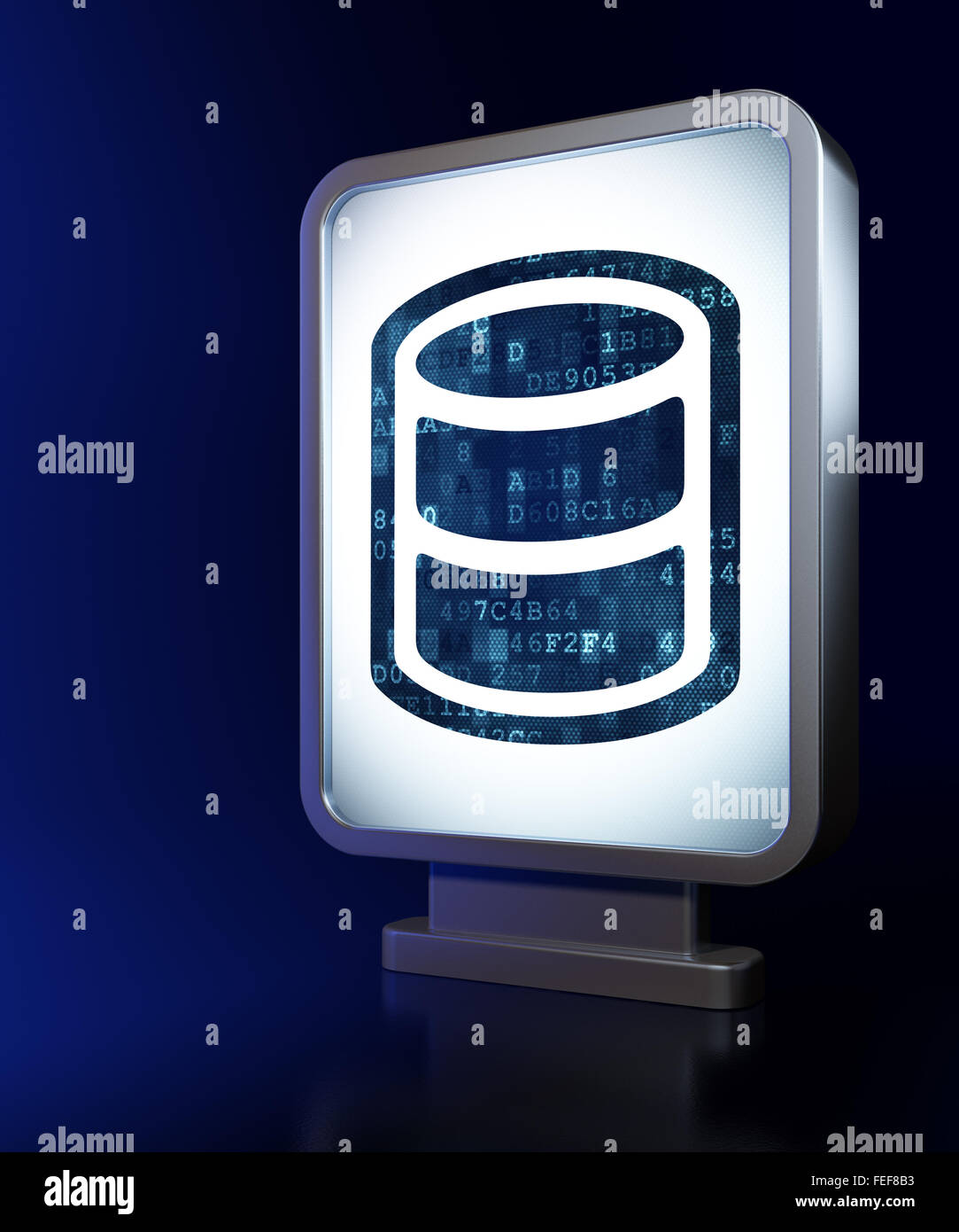 Database concept: Database on billboard background Stock Photo - Alamy
