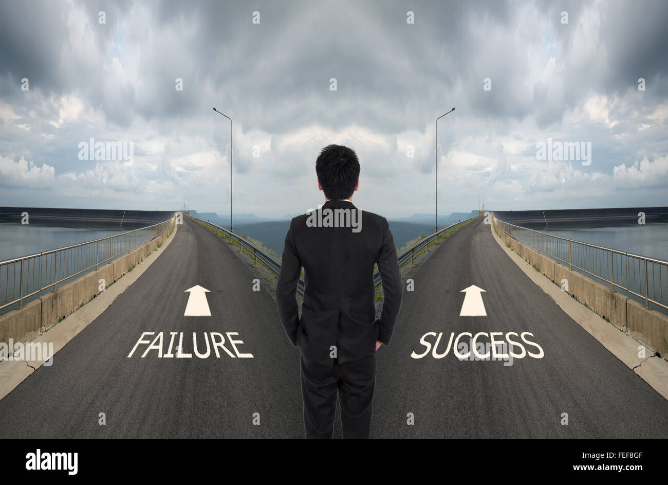 Two different road hi-res stock photography and images - Alamy