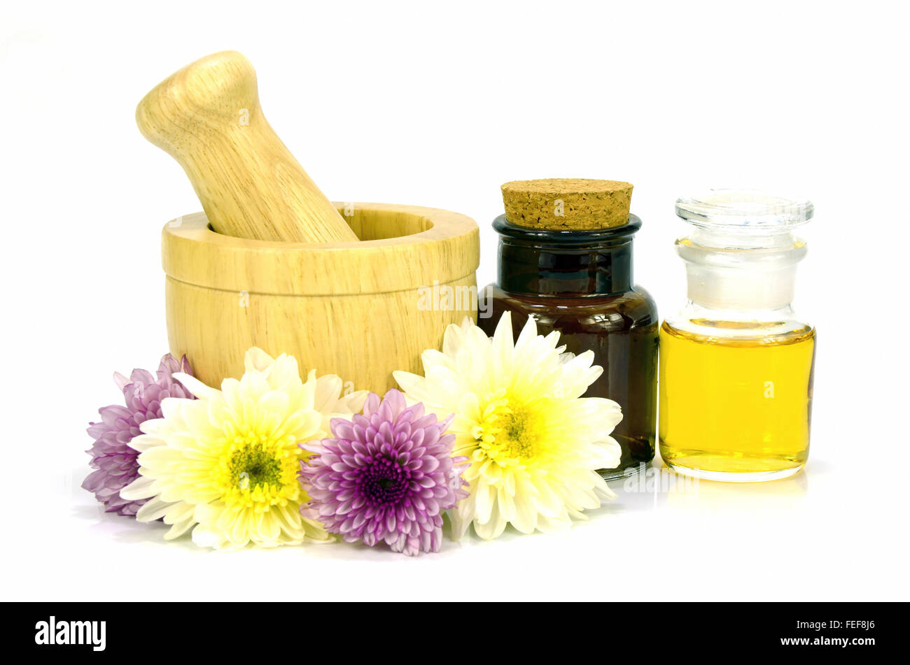 Bottle medicine leaf on Cut Out Stock Images & Pictures - Alamy