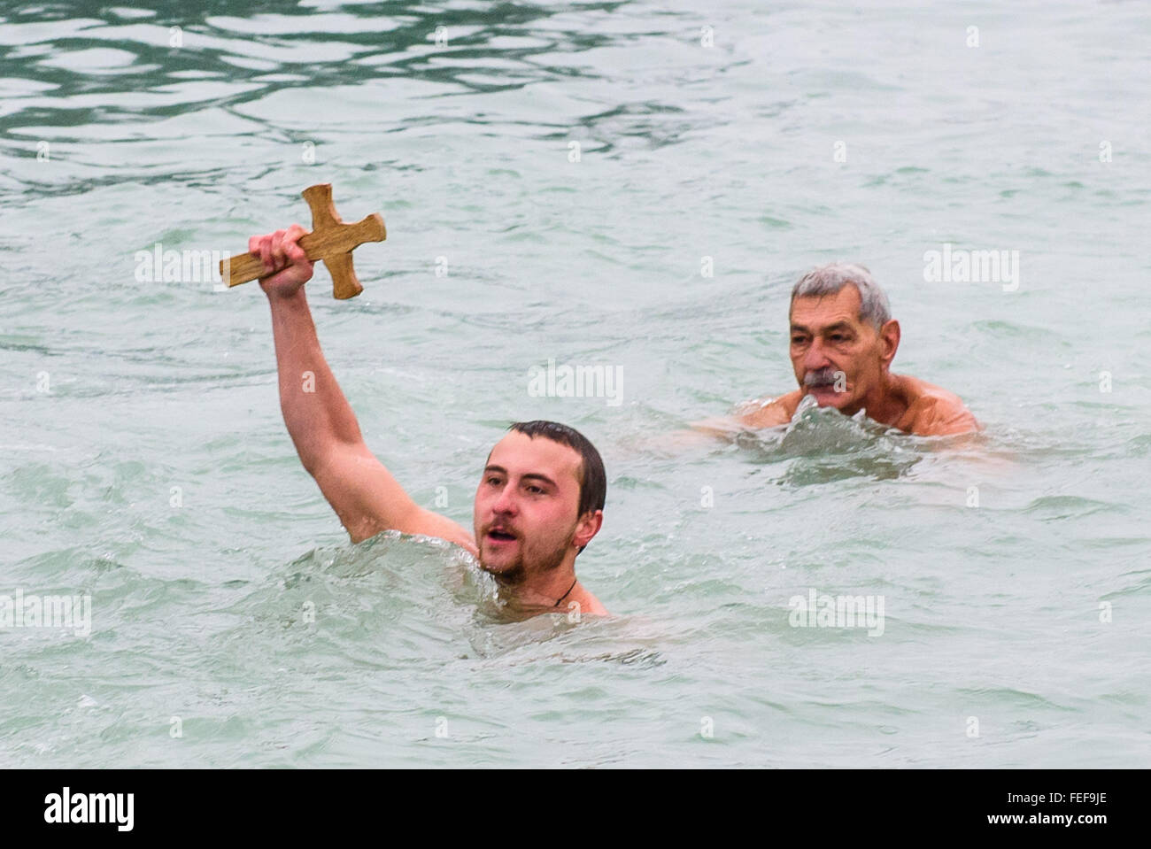 Bulgarians celebrate Epiphany with a swim in the icy waters of the ...