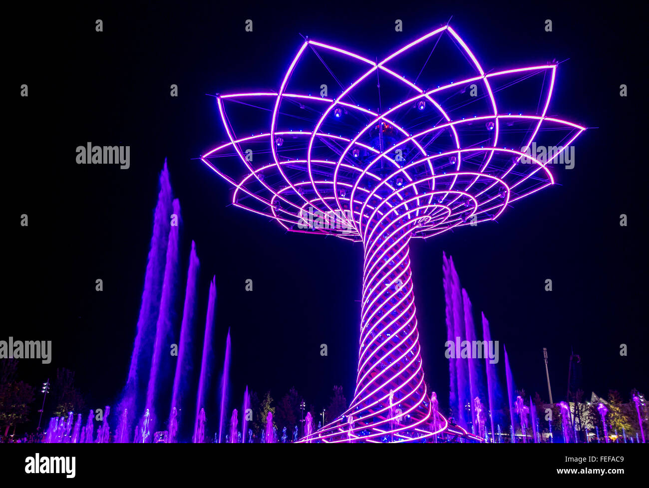 Tree of Life at Expo in Milan Italy Stock Photo - Alamy