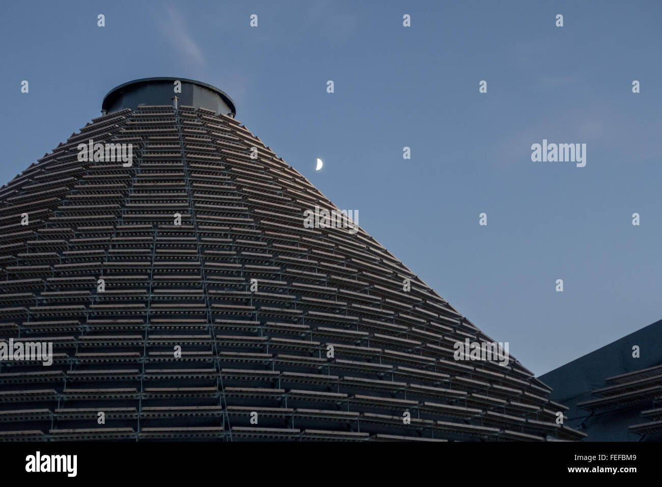 Roof of one of the exhibition buildings at the Expo in Milan Italy ...