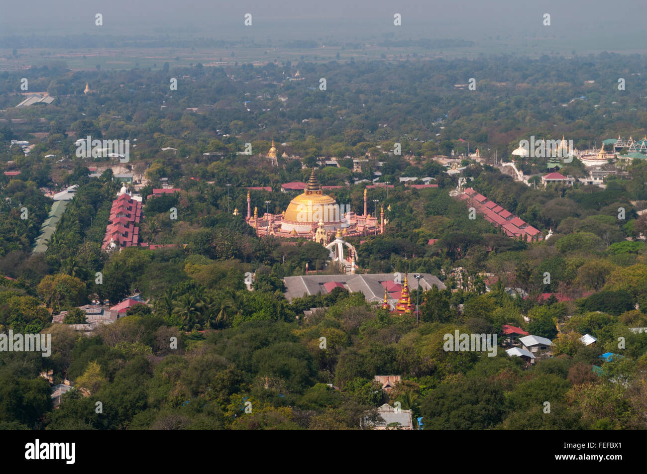 View of the Sitagu International Buddhist Academy complex in the city ...