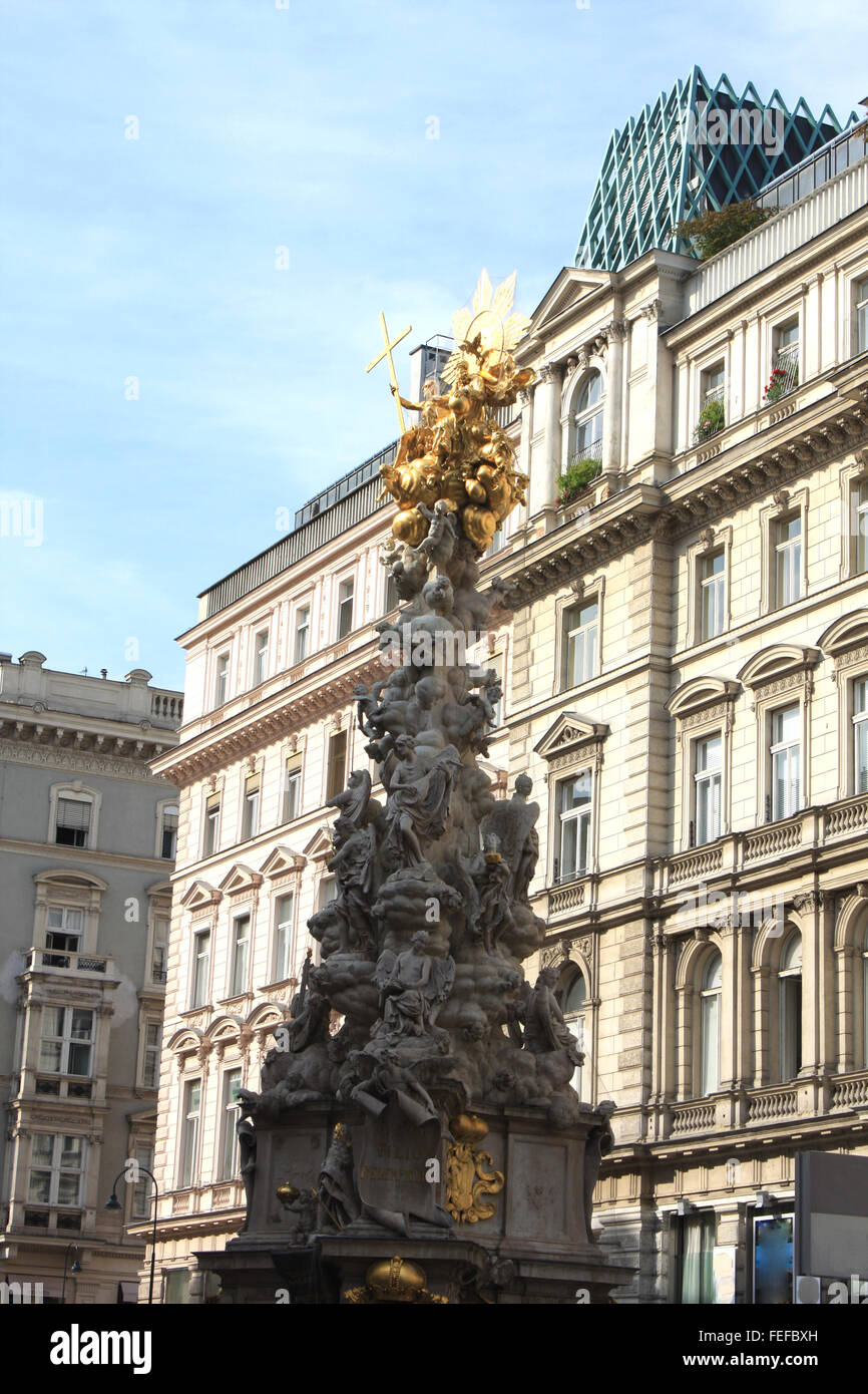 Vienna, monument in the Graben street Stock Photo - Alamy