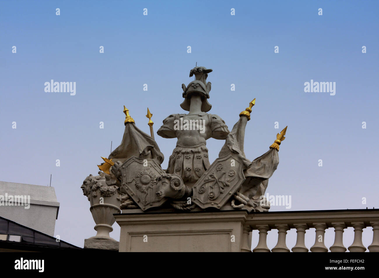 Roman statue on Hofburg palace in Vienna Stock Photo - Alamy