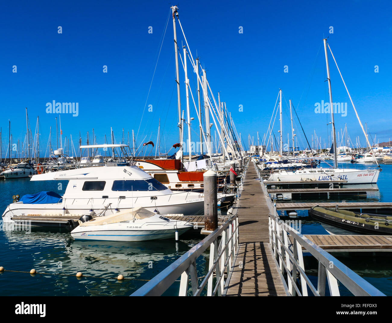 Rubicon Marina, Playa Blanca,Lanzarote Stock Photo - Alamy