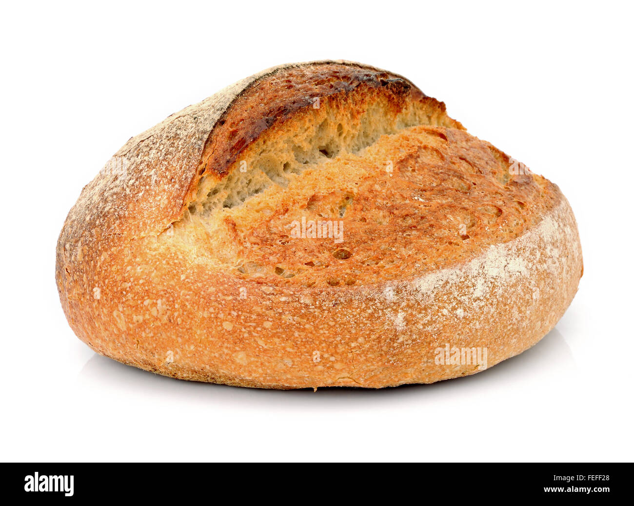 White loaf made from rye and wheat flour coarse grinding Stock Photo ...