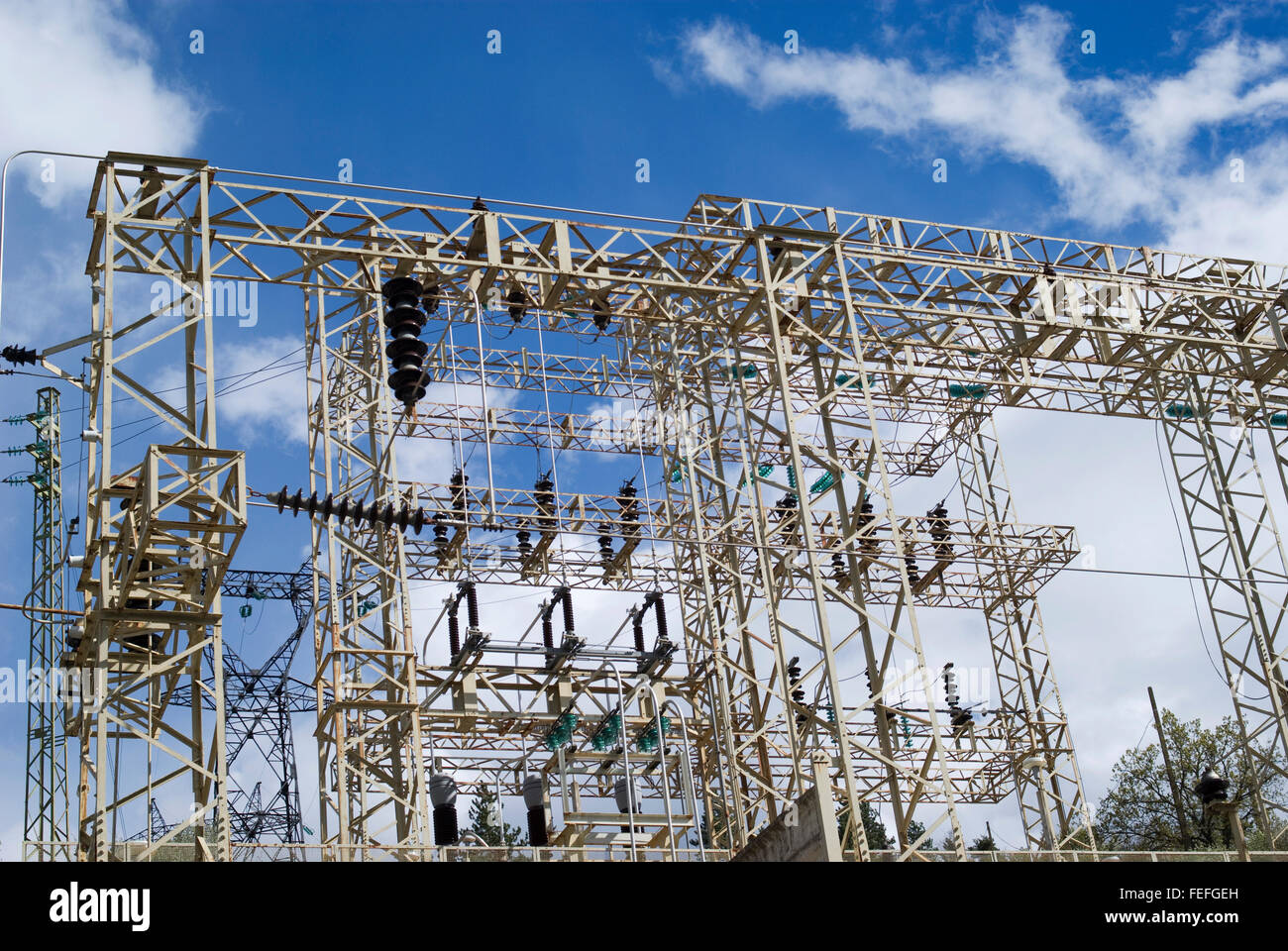 Electrical substation power transformer unit Stock Photo - Alamy