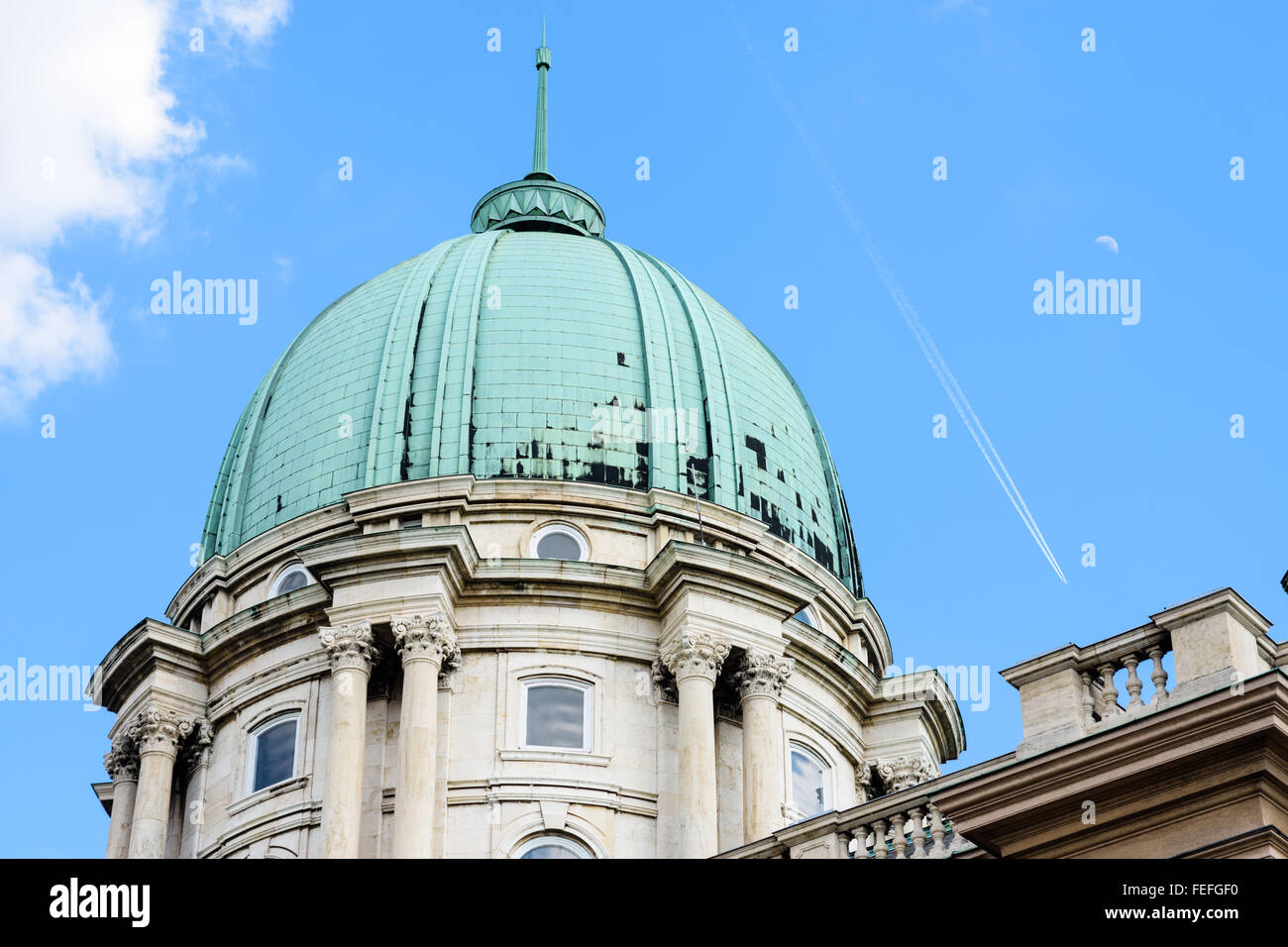 Dome of Buda Castle in Budapest Stock Photo - Alamy