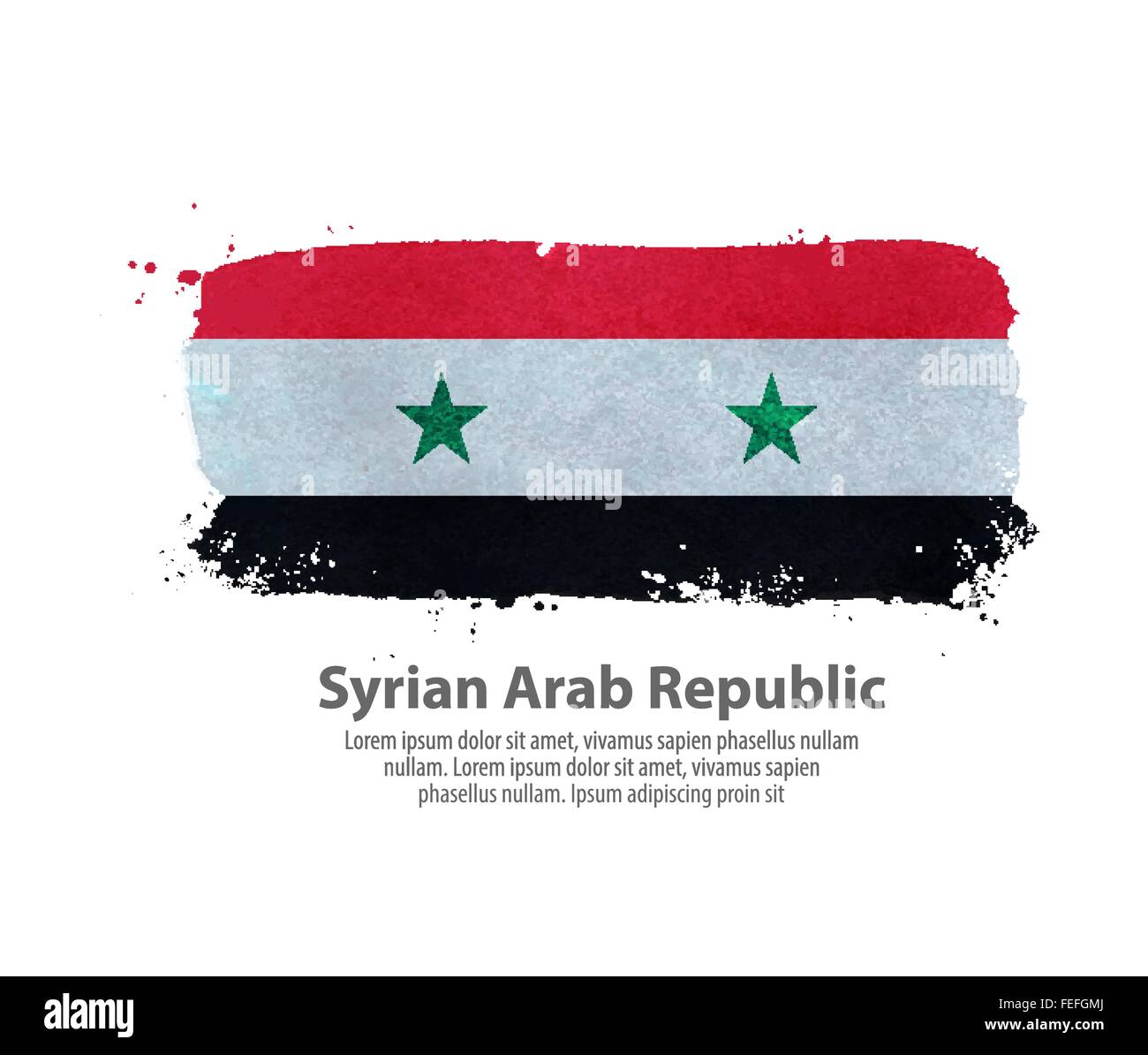 flag of Syria. vector illustration Stock Vector Image & Art - Alamy