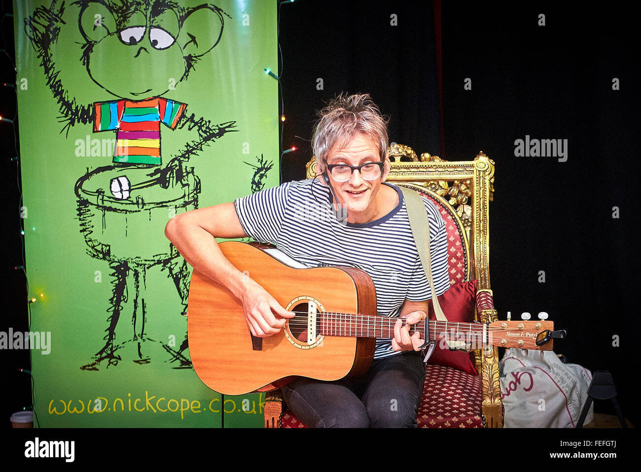 Former Candyskins frontman Nick Cope sings some of his children's songs ...