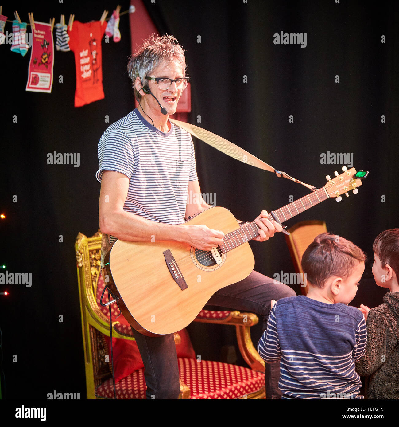 Former Candyskins frontman Nick Cope sings some of his children's songs ...