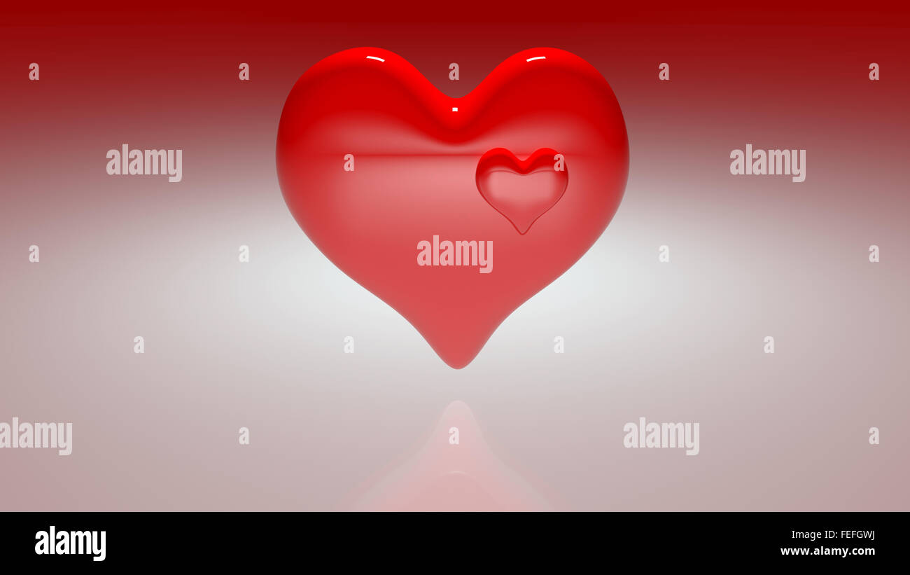 Big heart and small heart hi-res stock photography and images - Alamy