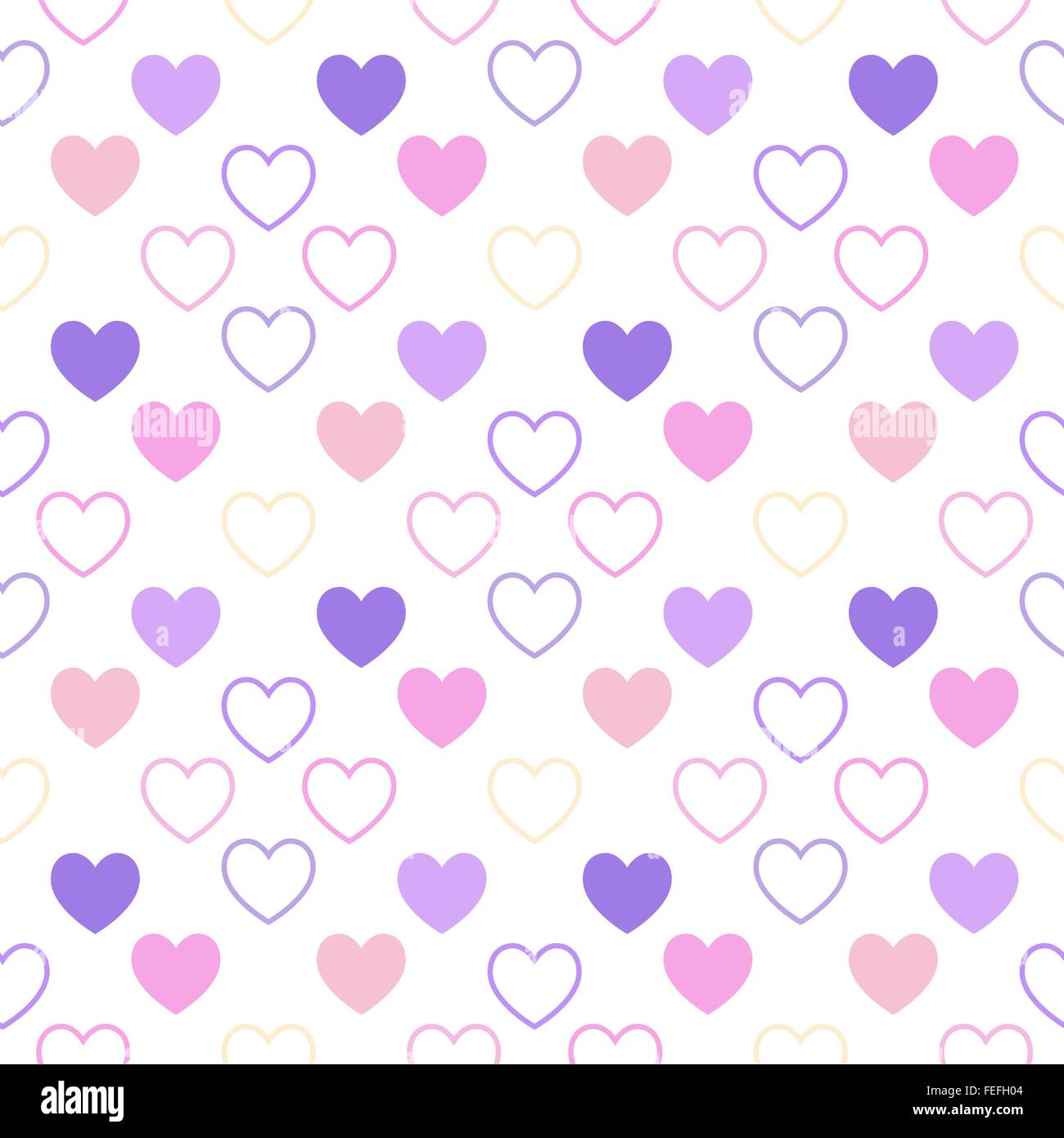 A pattern of hearts, for nursery themes or clothes for newborn Stock ...