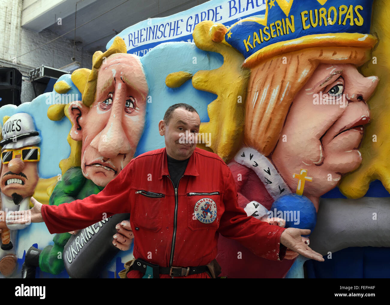Artist Jacques Tilly, carnival float builder for the Duesseldorf ...