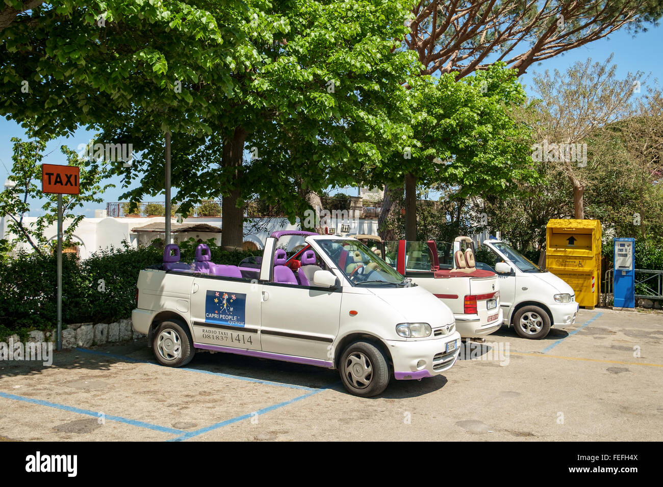 Traditional Convertible Capri Taxis Stock Photo - Alamy