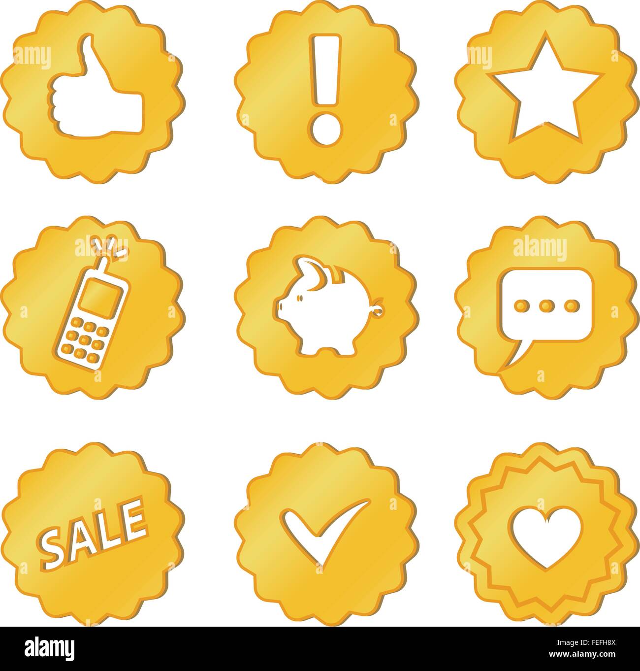 Gold sale icon, best choice, collection for web design Stock Vector ...