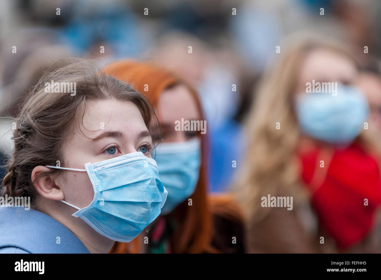 Masked march surgical mask hi-res stock photography and images - Alamy