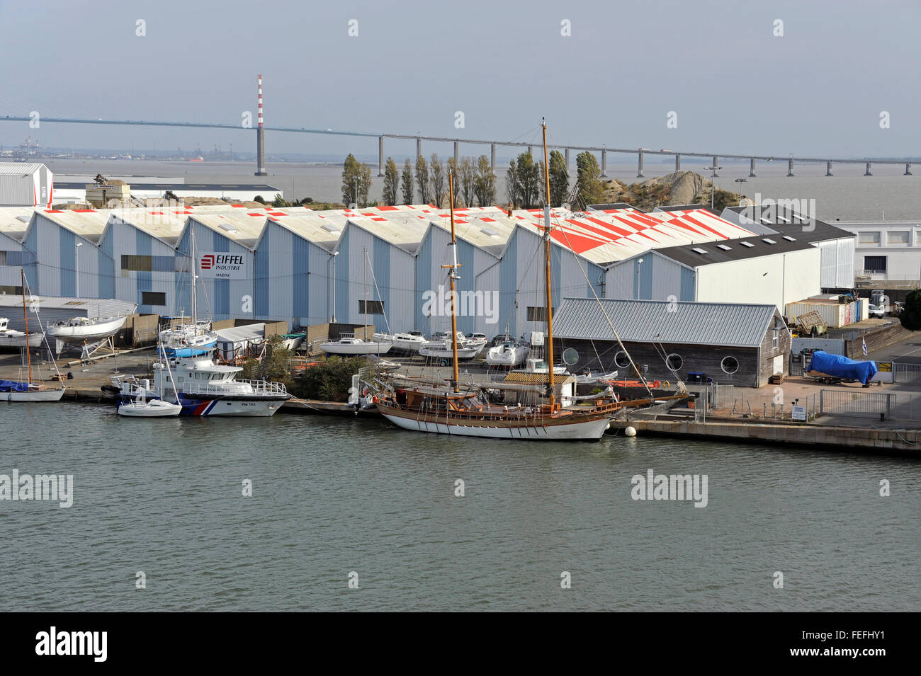 Bora Bora ship in Saint-Nazaire harbour,Bassin de Saint-Nazaire,Loire ...
