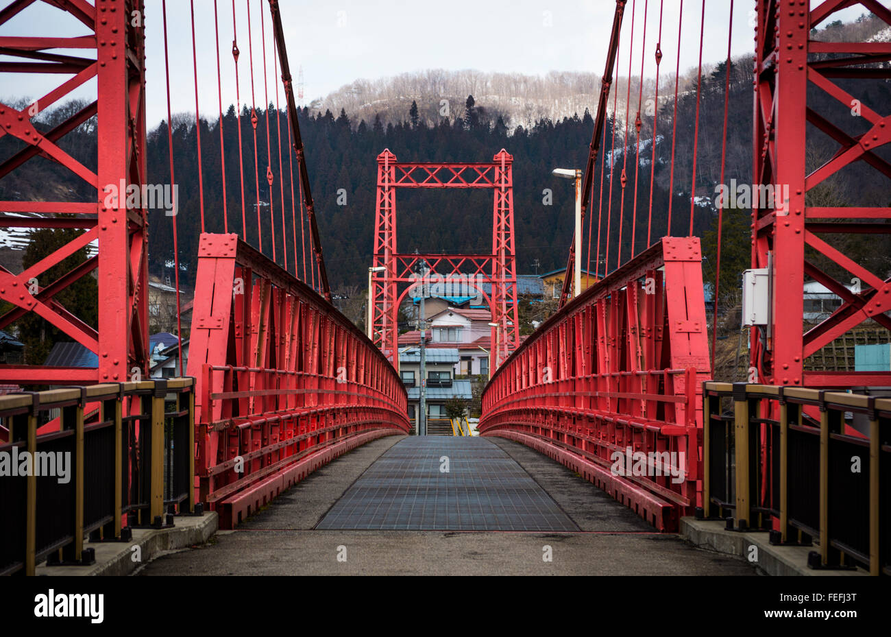 Japanese Walking Bridge Stock Photo - Alamy