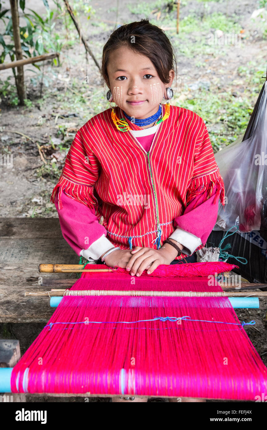 Hill Tribes of Northern Thailand Ladies from the Karen community Stock ...