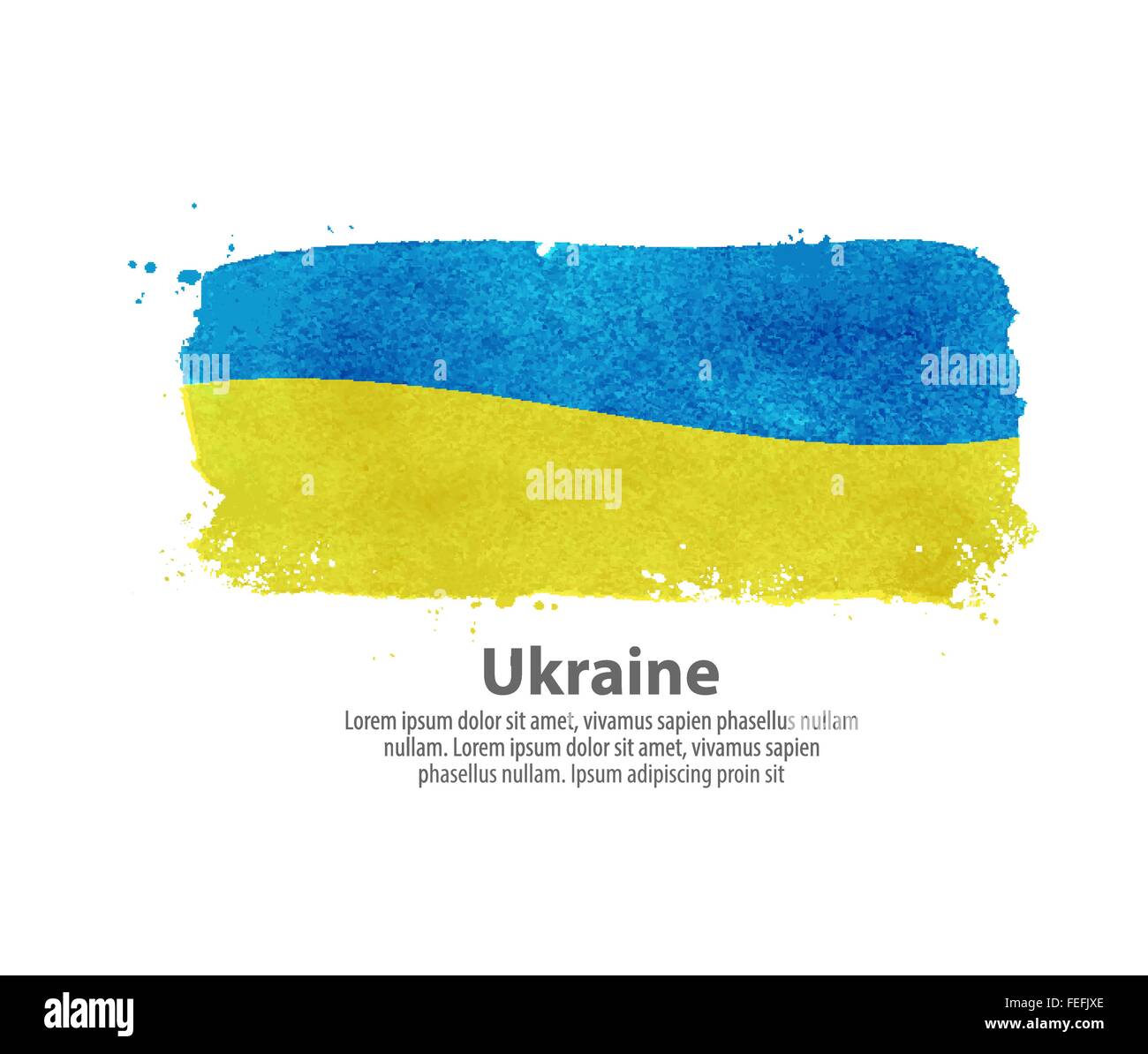 flag of Ukraine. vector illustration Stock Vector Image & Art - Alamy